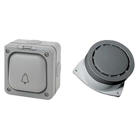 Digiteck IP66 Door Bell Switch – 80dB Alarm, 10A
