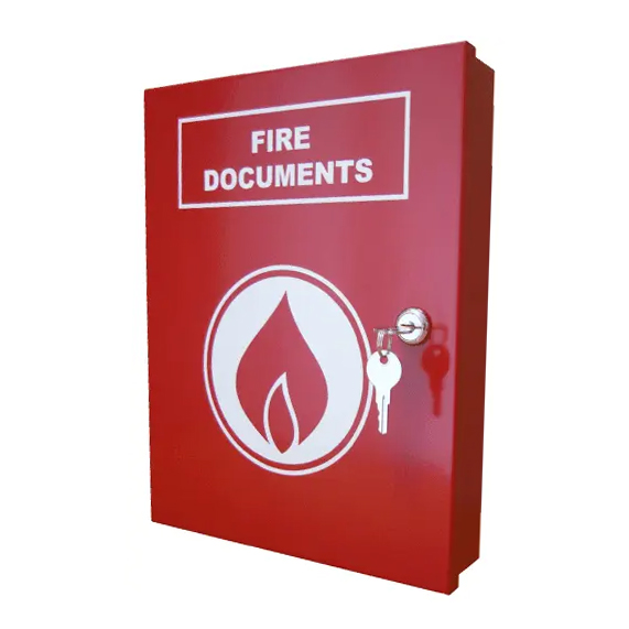Elmdene FireDocBox A4 Red Fire Document Box