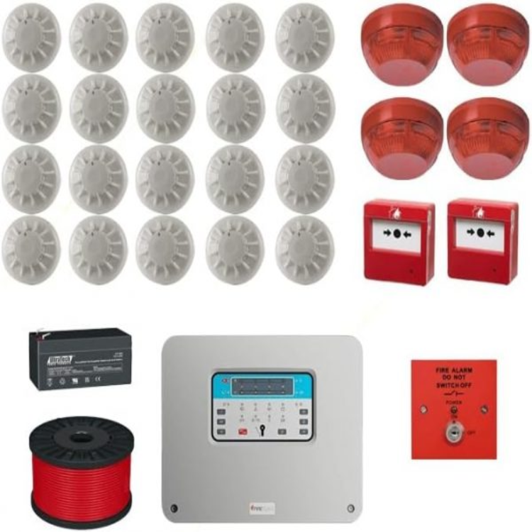 FireClass 4-Zone Wired Fire Alarm Kit