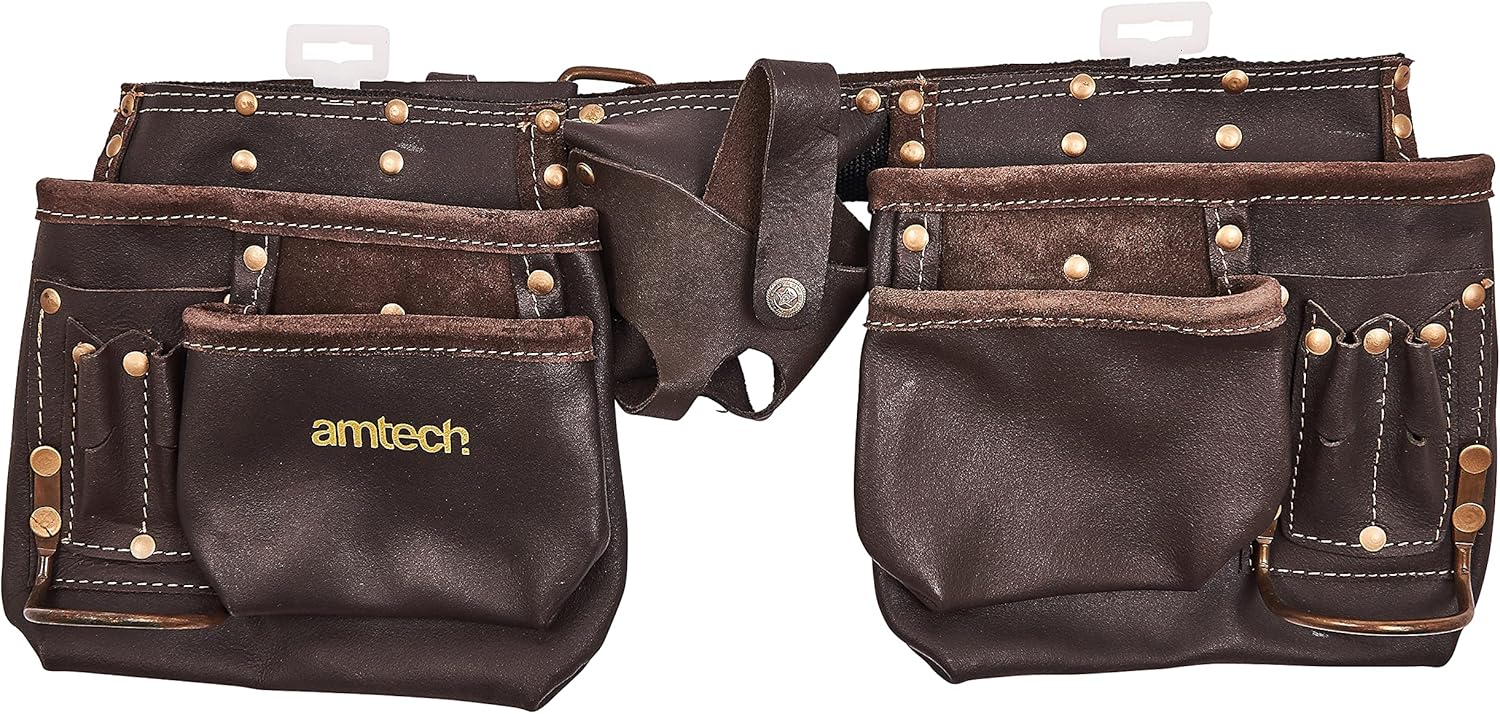 Amtech N1045 Heavy-Duty Leather Tool Belt