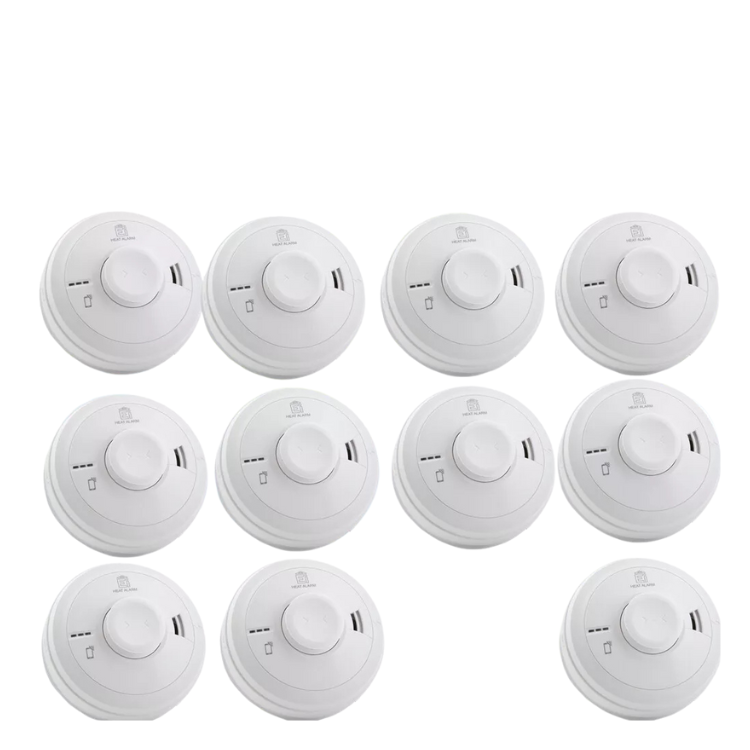 Aico Grade D Fire Alarm Kit – 8 Smoke, 1 Heat Detector