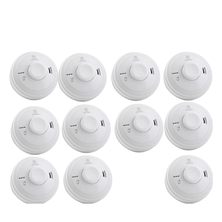 Aico Grade D Fire Alarm Kit 8x Smoke 1x Heat Detector