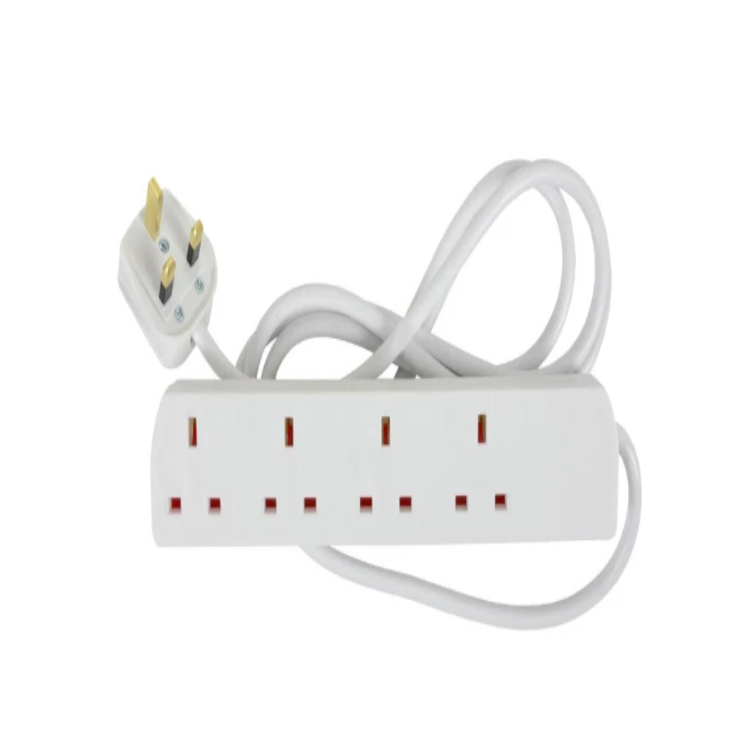 Mercury 430.005UK 4-Gang Extension Lead – 5m, 13A White