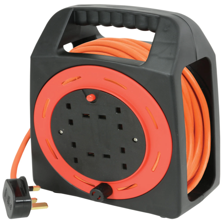 Mercury 429.876UK 15m 4-Gang Extension Reel – 13A
