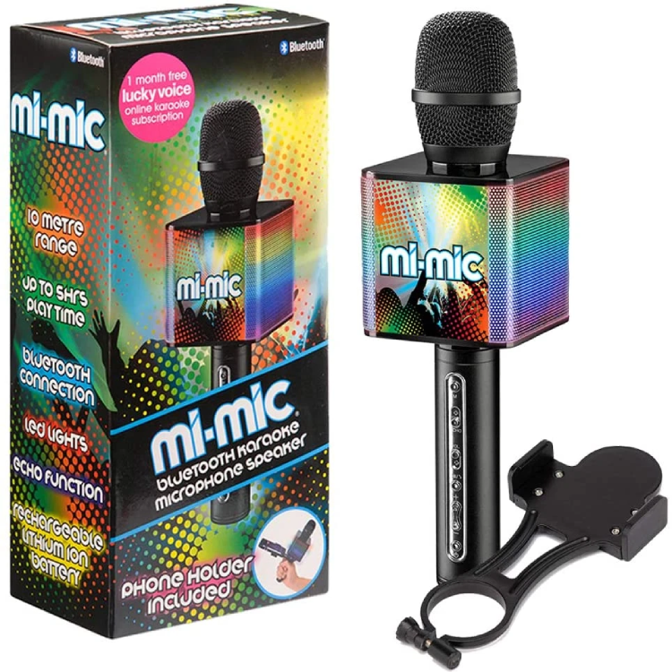 Mi-Mic TY6086 Bluetooth Karaoke Mic with LED Lights & Holder