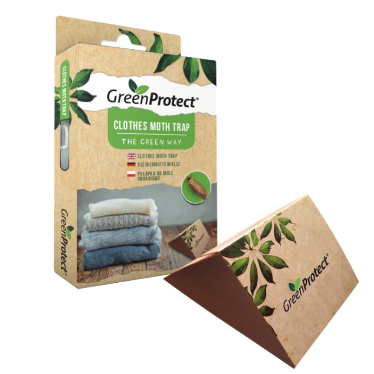 Green Protect GPCMT Clothes Moth Trap – 2 Pack Eco Catcher