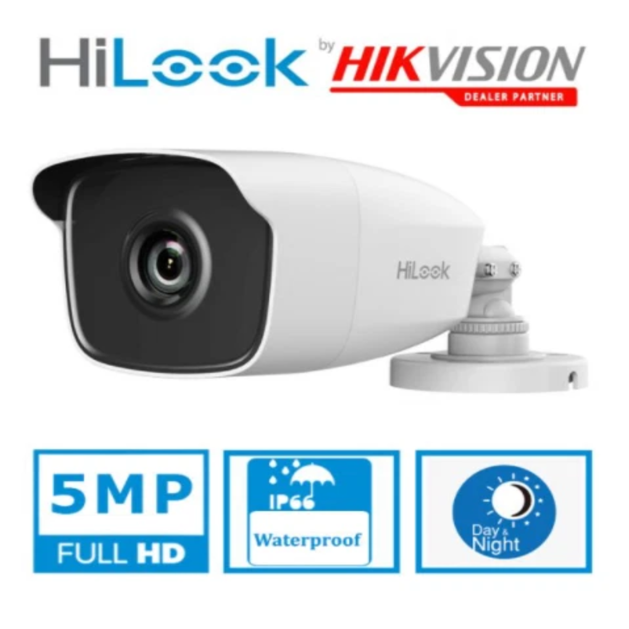 Hikvision THC-B250 5MP Bullet CCTV Camera, 40M IR