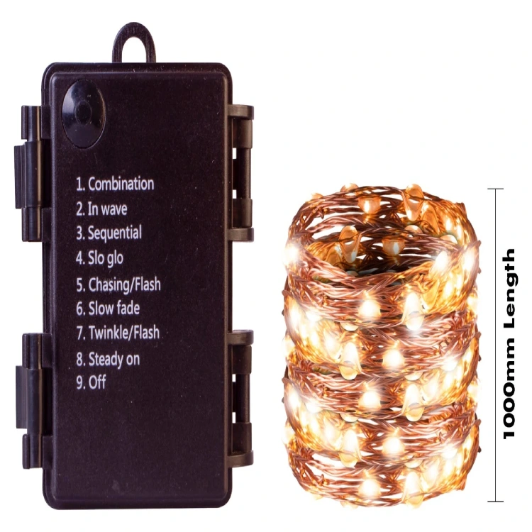 St Helens GH254 Battery Copper Wire 100 LED String Lights