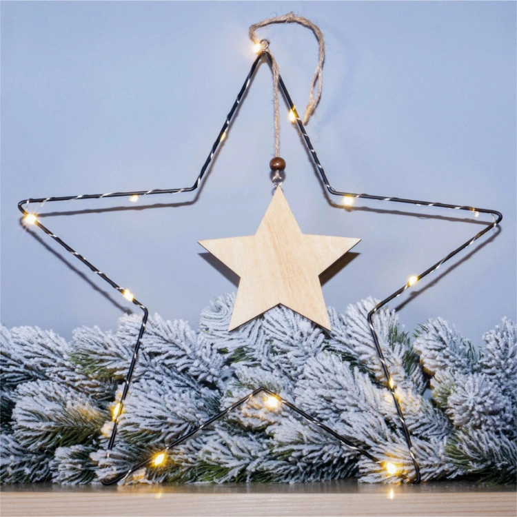 St Helens GH968 Metal Christmas Star –LED Lights