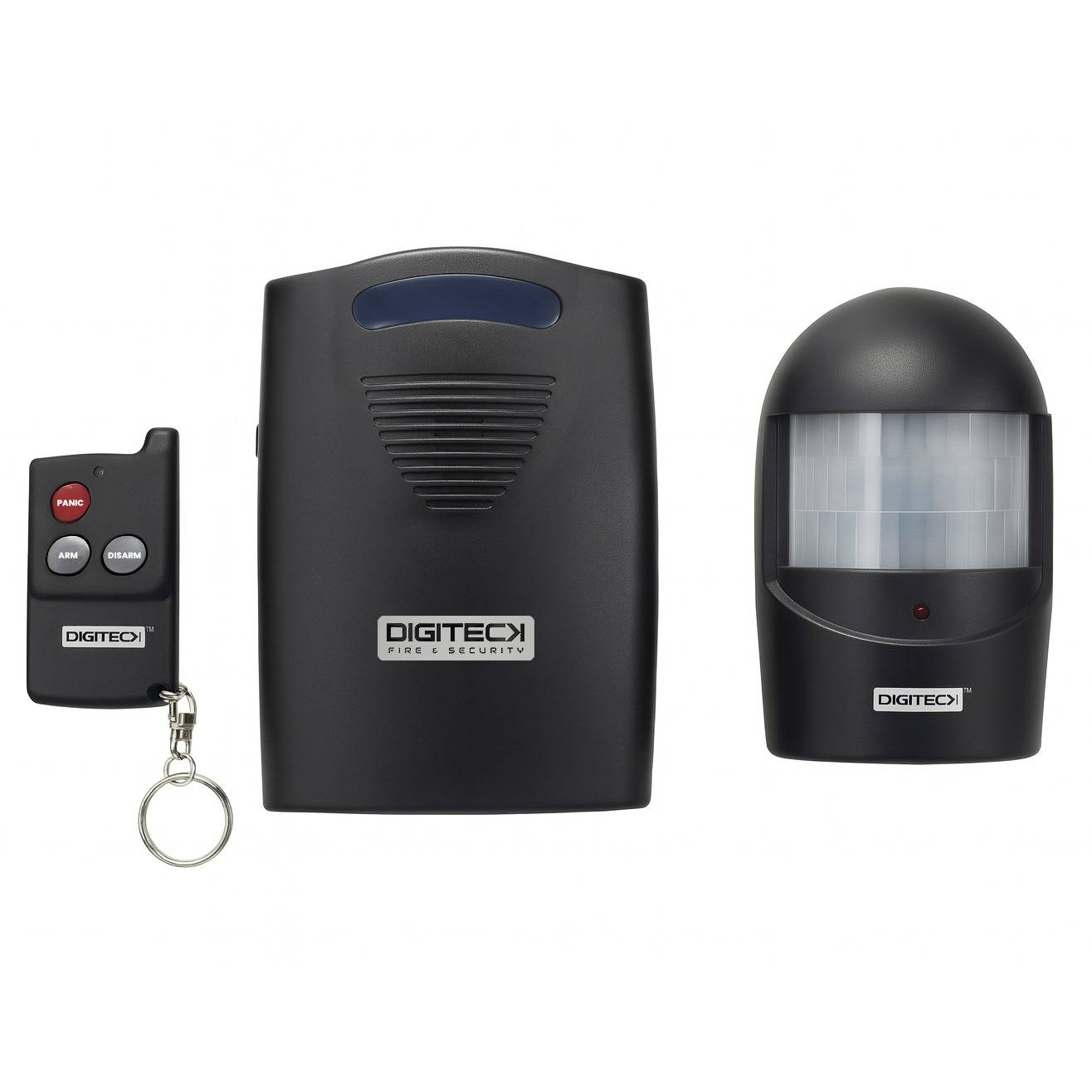 Digiteck A9R Black Wireless Driveway Alert PIR Sensor Alarm