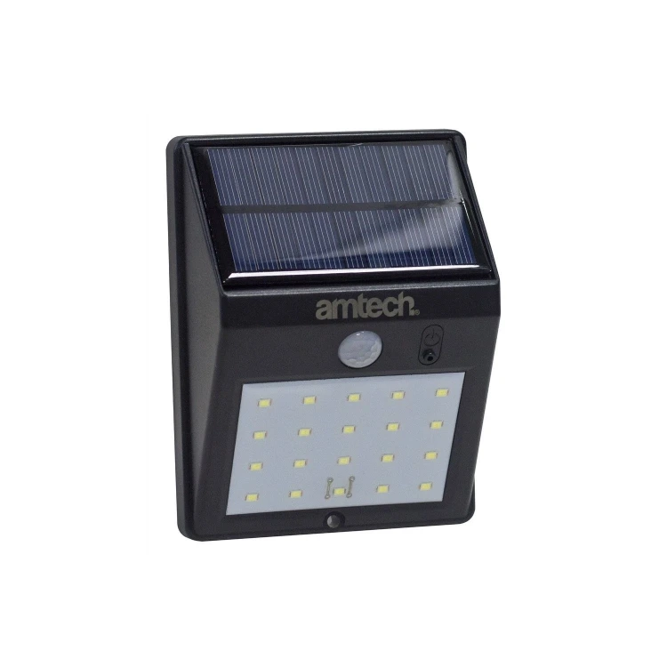 Amtech S8158 20 LED Solar PIR Sensor Light – Outdoor, IP65