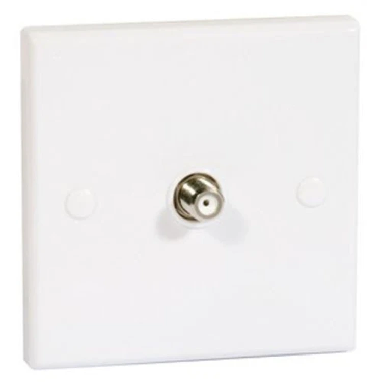 SAC AE0091 Single F Type Satellite TV Wall Socket Faceplate